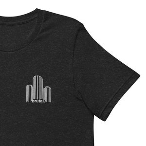 Towers Tee | Brutalist Architecture Inspired Embroidered T-shirt ...