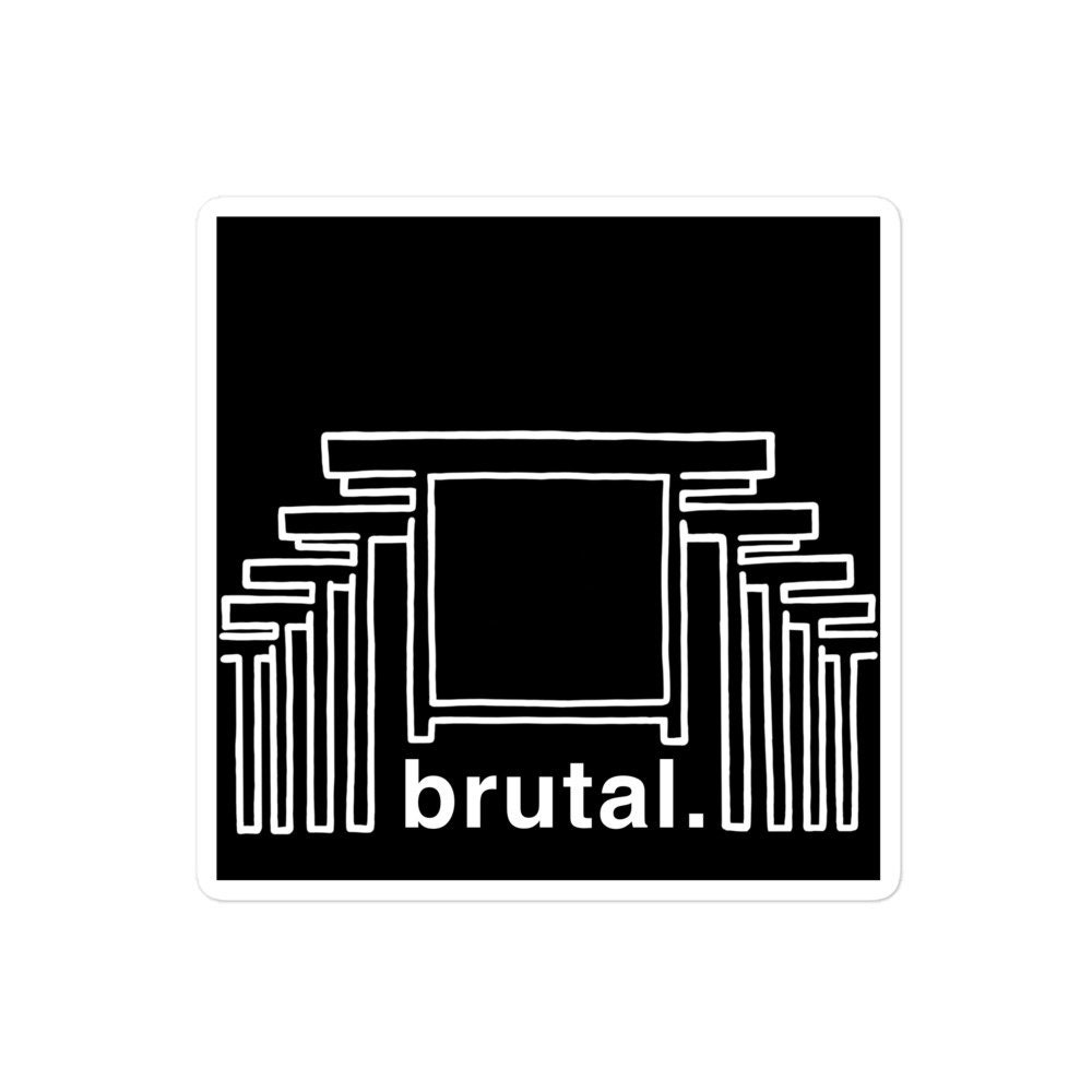 Museum Sticker | Brutalist Architecture Inspired Sticker - Etsy