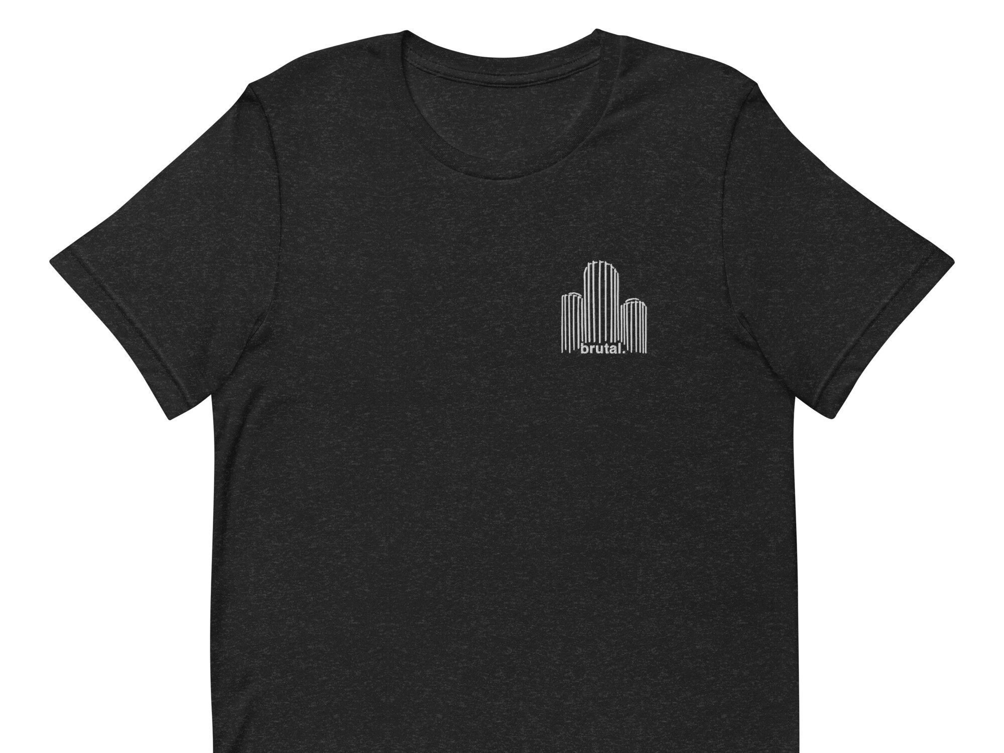 Towers Tee | Brutalist Architecture Inspired Embroidered T-shirt ...