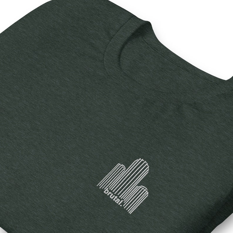 Towers Tee | Brutalist Architecture Inspired Embroidered T-shirt ...