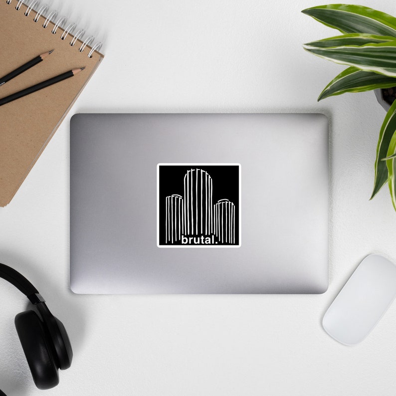 Towers Sticker | Brutalist Architecture Inspired Sticker - Etsy