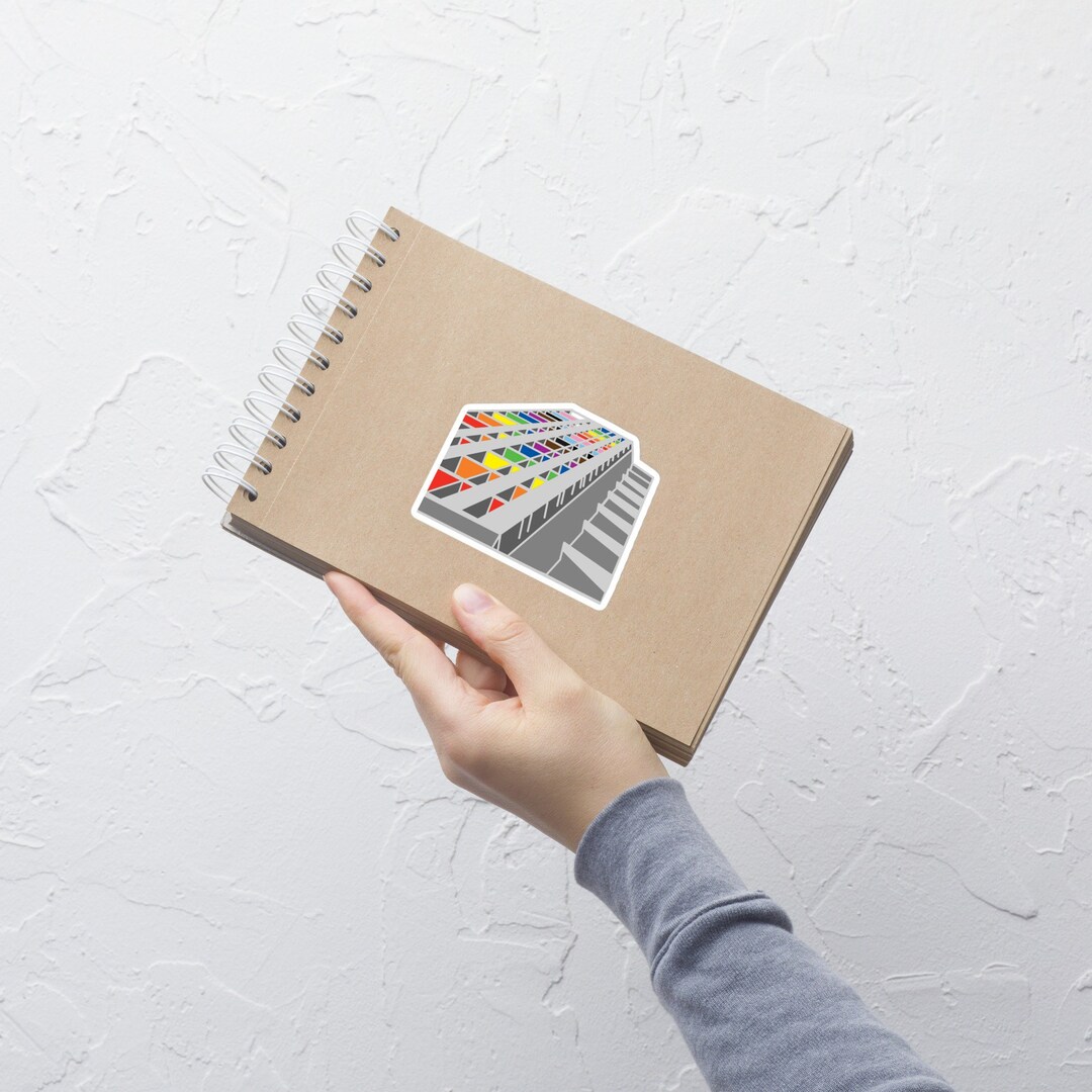 Unity - Pride Sticker | Brutalist Architecture Inspired Sticker - Etsy