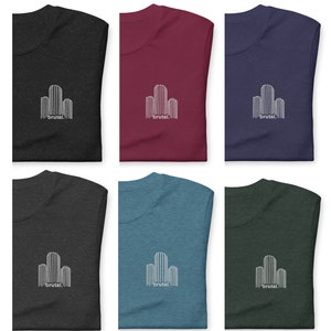 Towers Tee | Brutalist Architecture Inspired Embroidered T-shirt ...