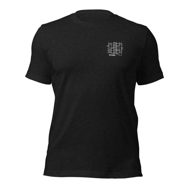 Dorm Tee | Brutalist Architecture Inspired Embroidered T-shirt (premium ...
