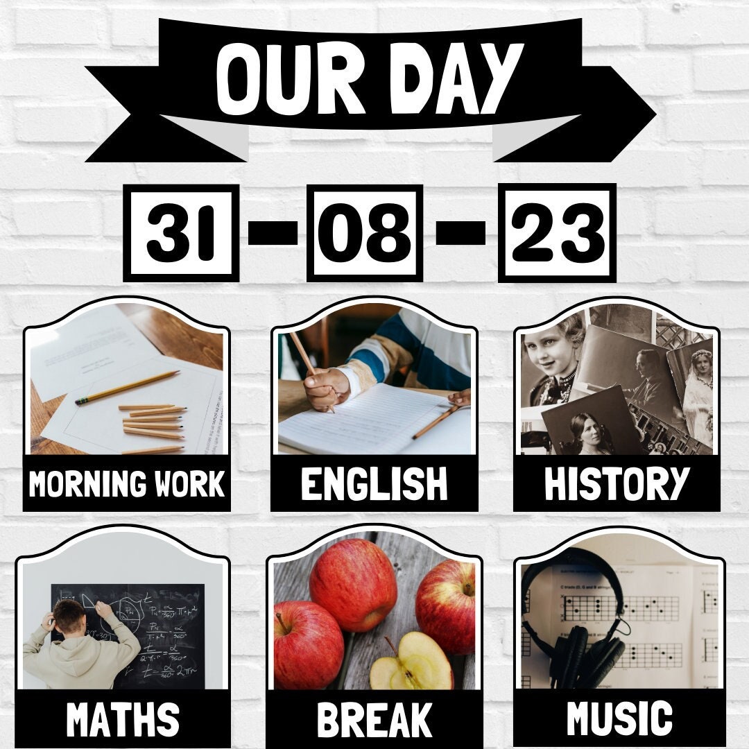 Daily Schedule Display - Etsy