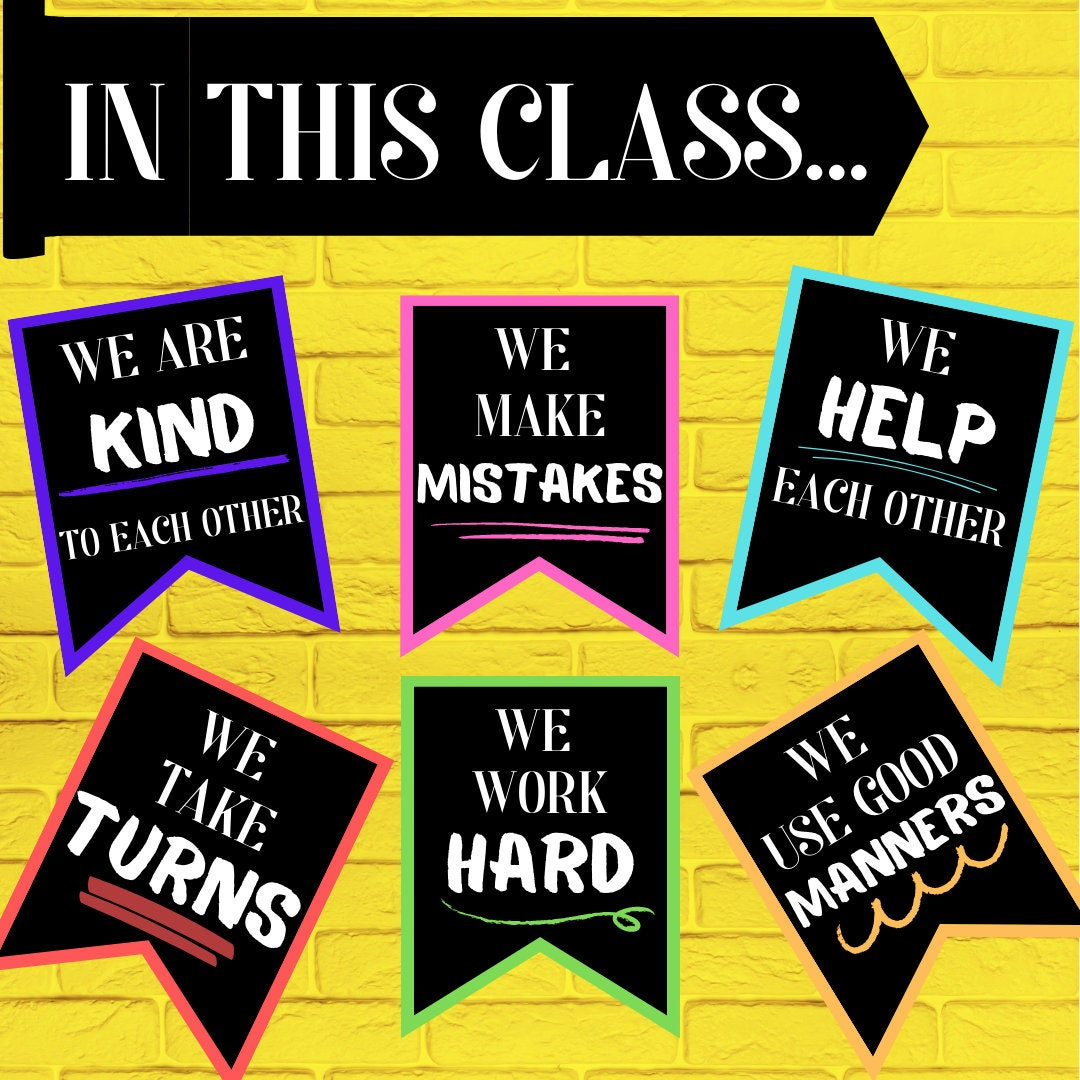 Classroom Expectations Display - Etsy