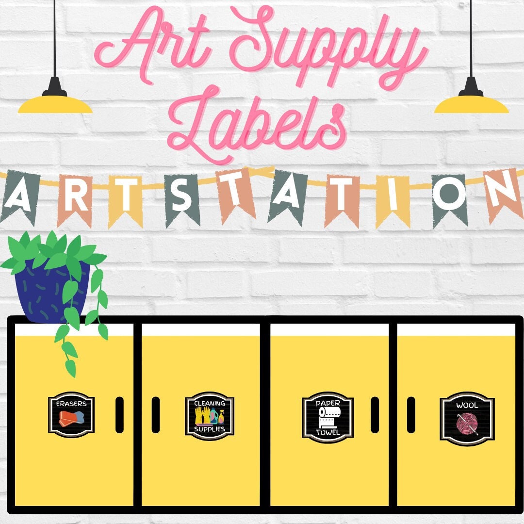 Art Supply Labels - Etsy
