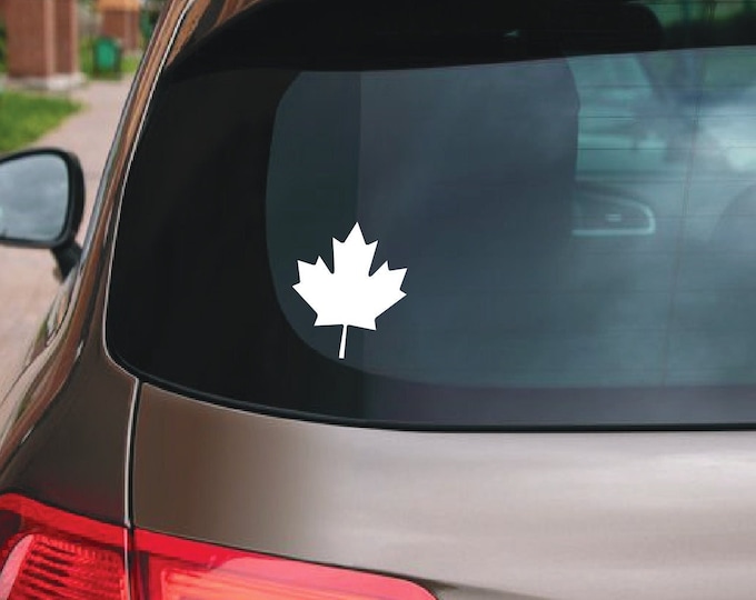 Canadian Maple Leaf Sticker, Maple Leaf Car or Truck Decal - Maple Leaf ...