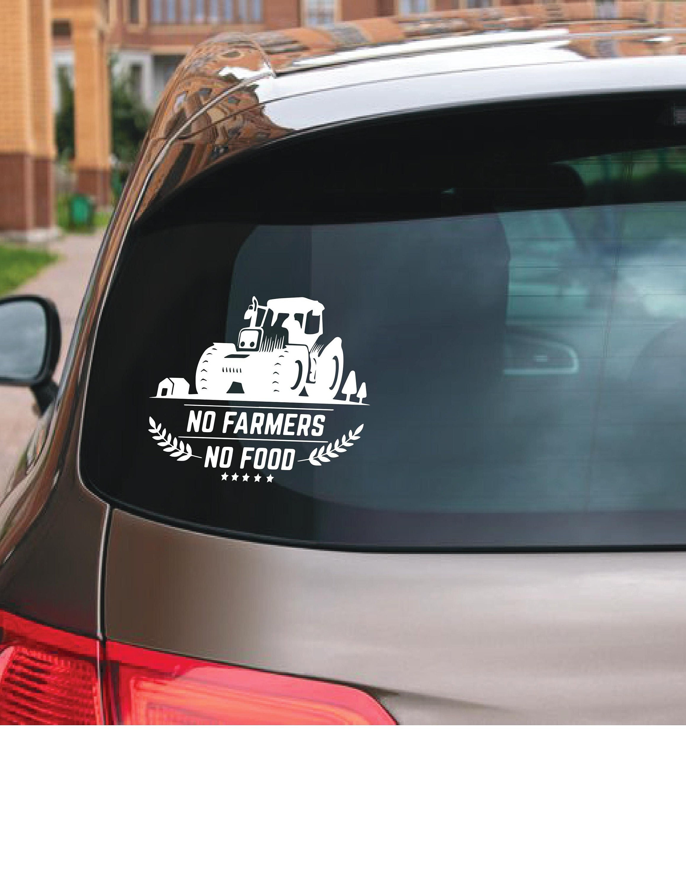 Canadian No Farmers No Food Decal for Car or Truck Multiple Colors ...