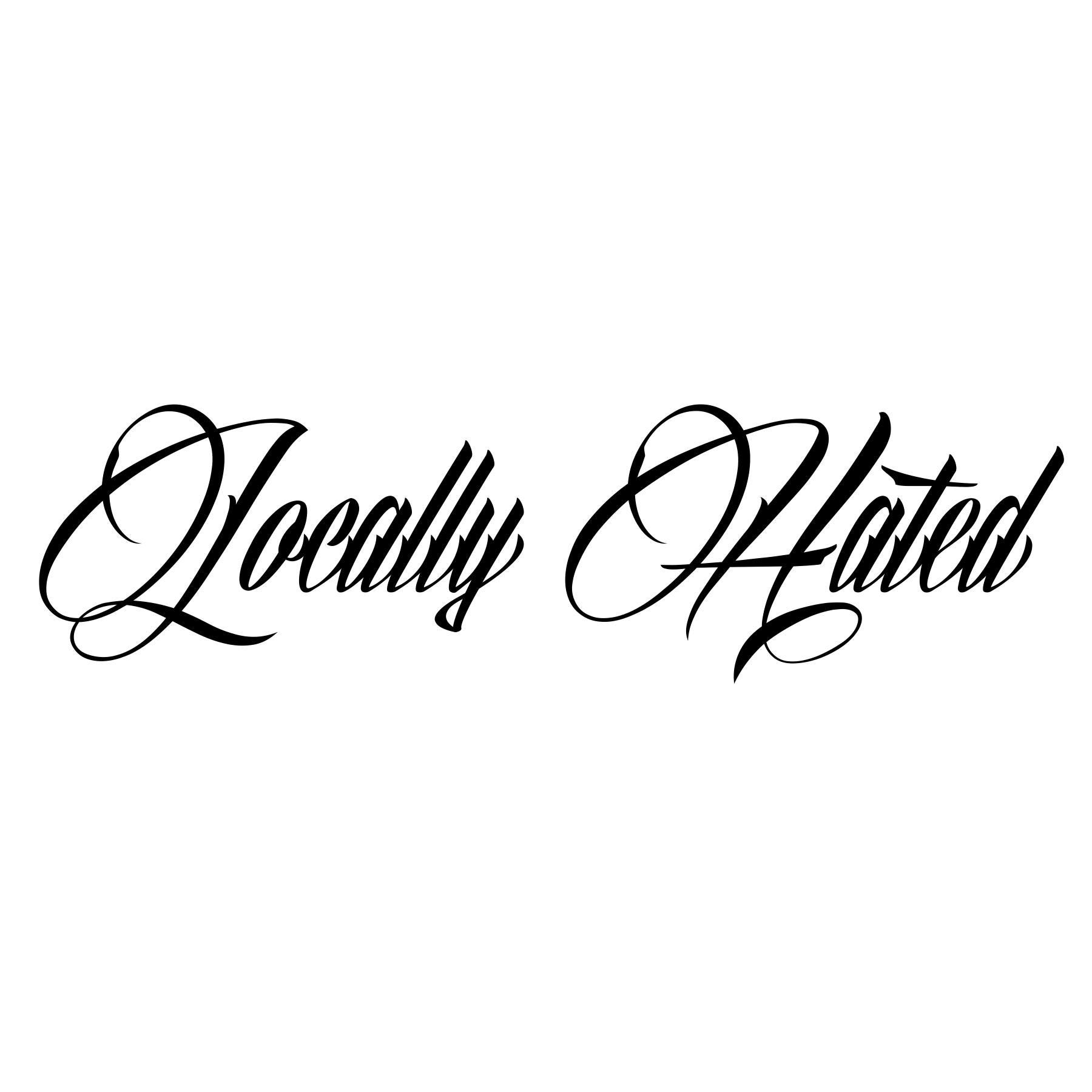 Locally Hated Windshield Banner 2 Vinyl Decal Car Window Banner ...