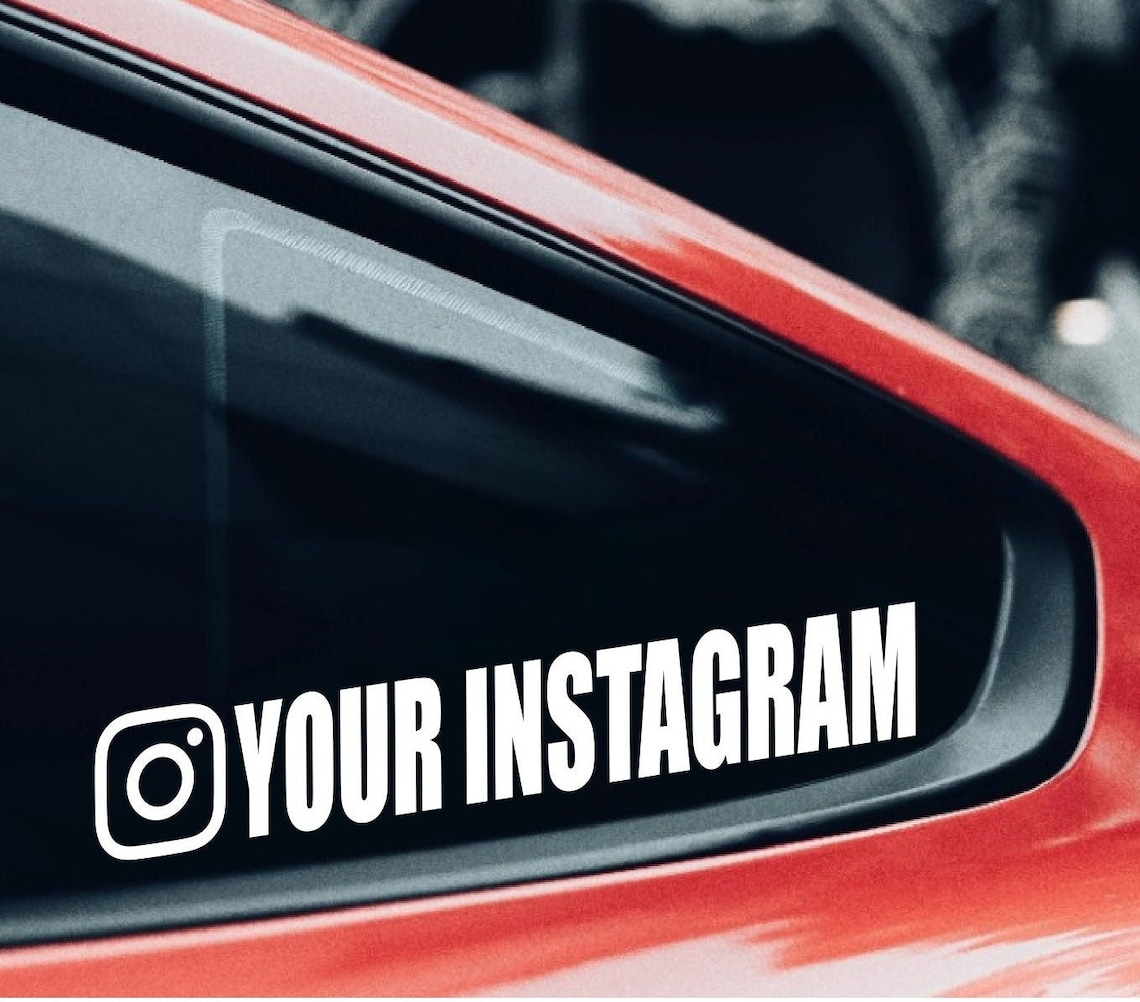 Custom Instagram Social Media Decals - Make Your Own Vinyl Decal ...