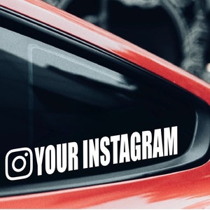 Custom Instagram Social Media Decals - Make Your Own Vinyl Decal ...