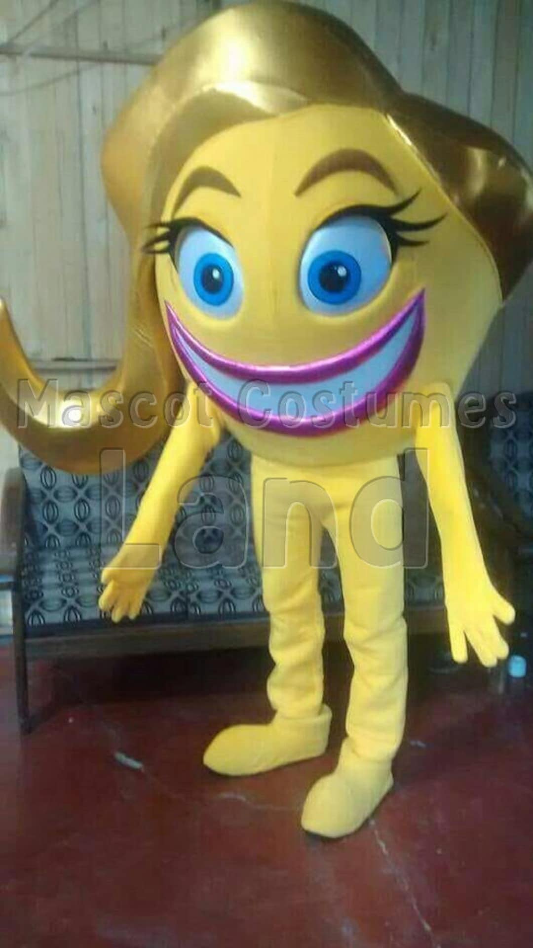 Crazy Happy Smiler Emoji Movie Mascot Costume Party Character - Etsy
