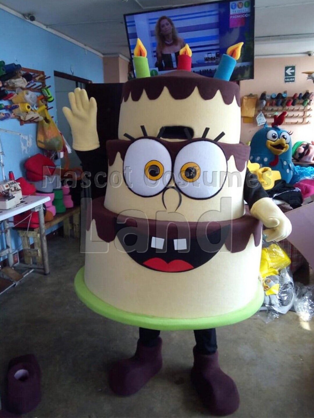 Happy Birthday Cake Mascot Costume Cosplay Party Event - Etsy