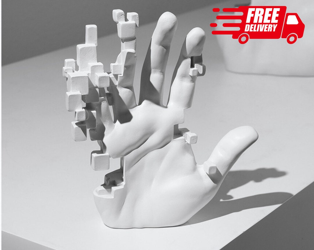 Contemporary White Hand Sculpture Artistic Hand Statue for - Etsy