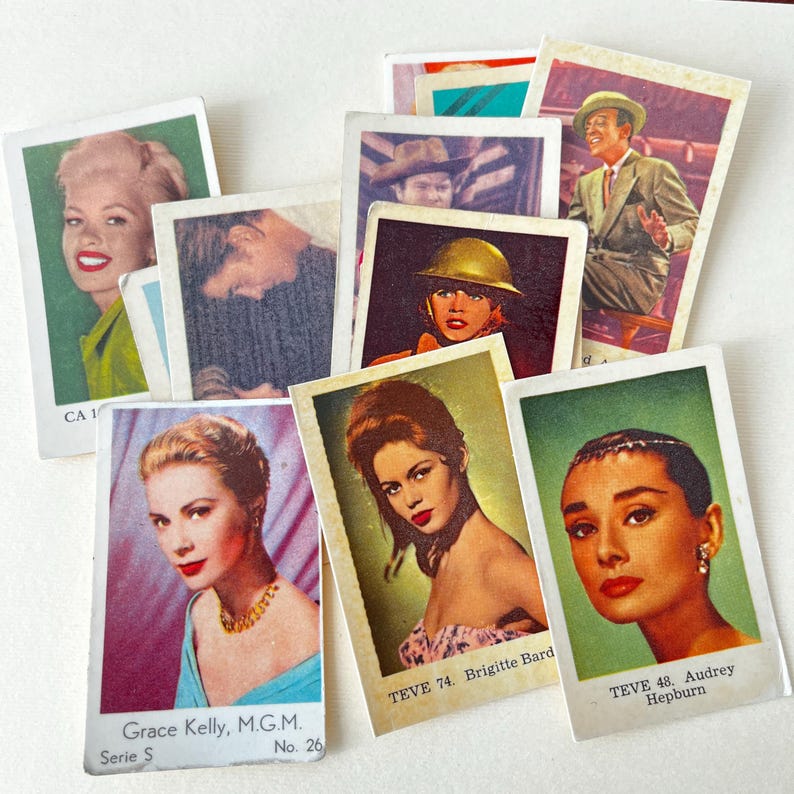 Vintage Hollywood Trading Cards | Elvis, Hepburn, Dean | Gum Card Lot ...
