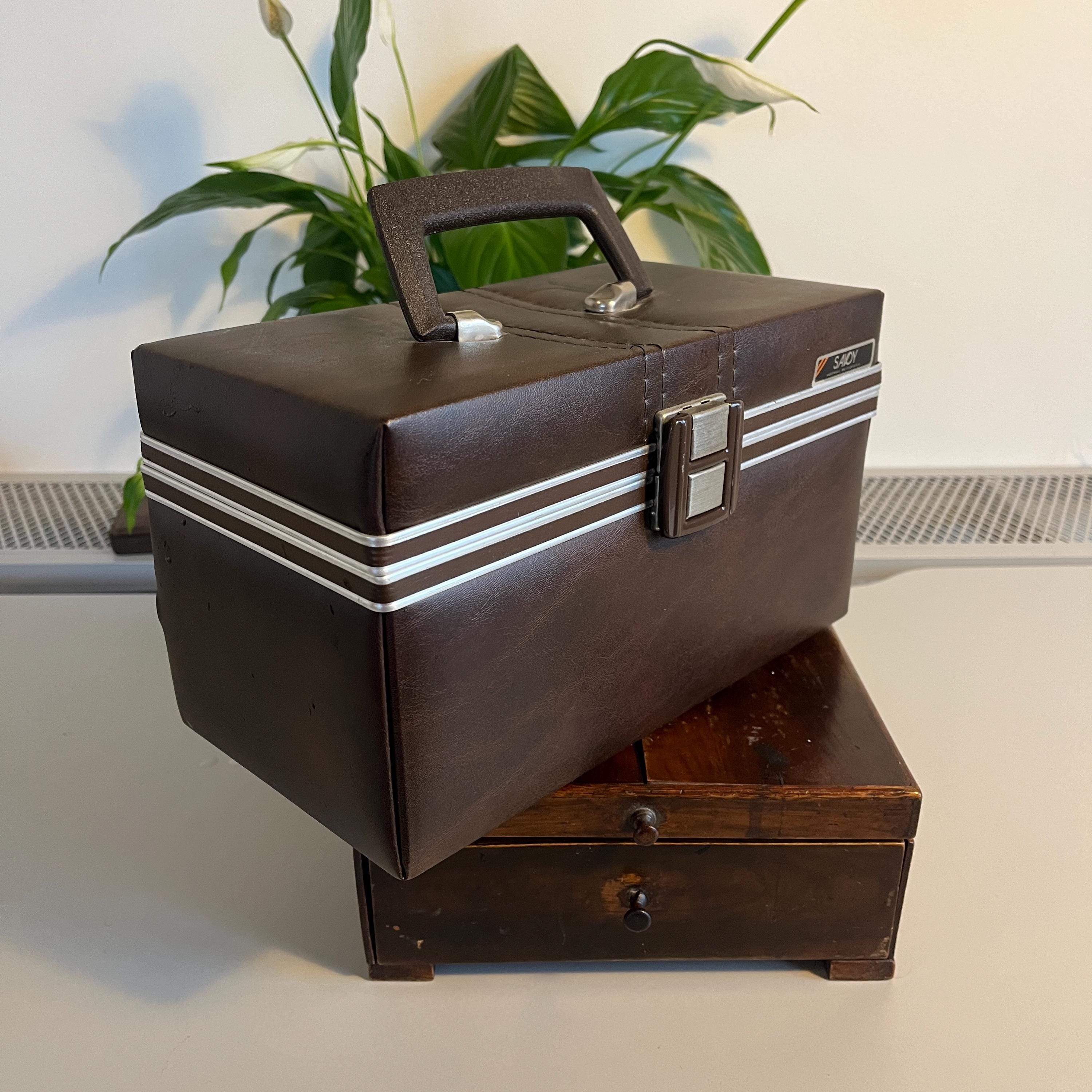 1980s Brown Faux Leather CD Storage Case - Etsy