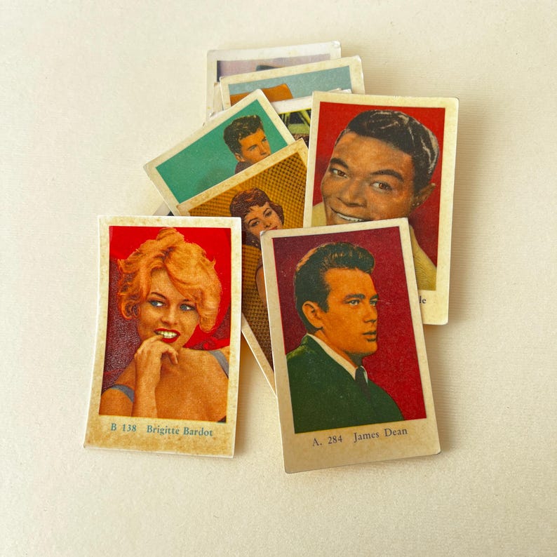 Vintage Hollywood Trading Cards | Elvis, Hepburn, Dean | Gum Card Lot ...