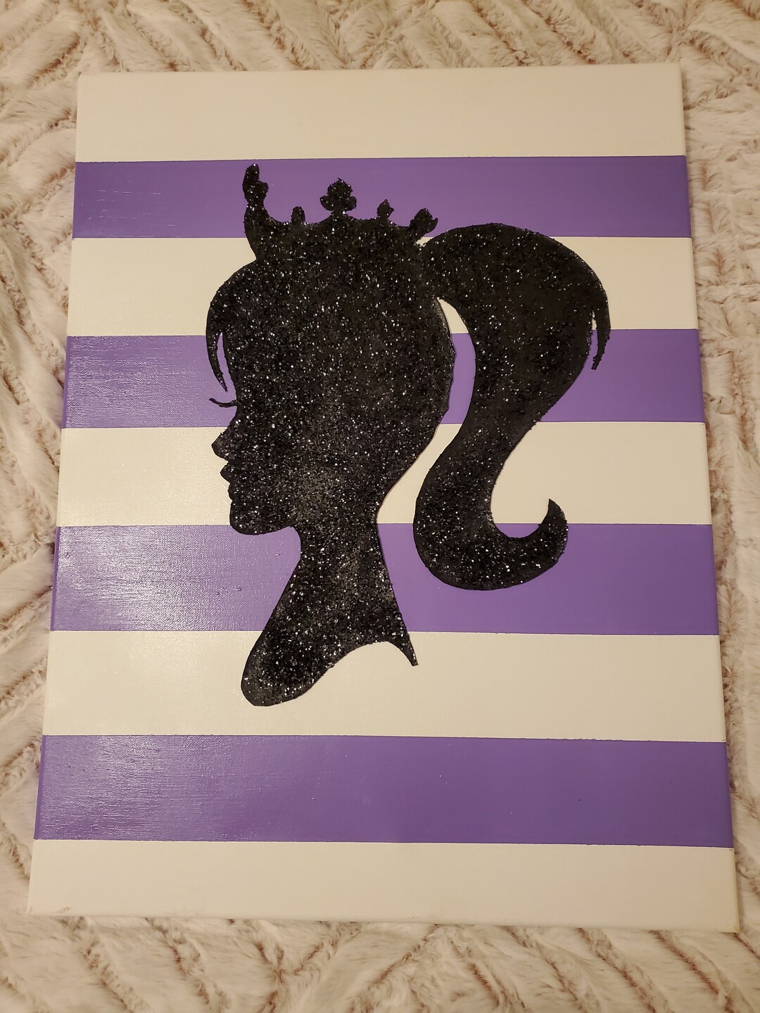 Crown Princess Barbie Silhouette Outline Handmade Personalized Custom ...