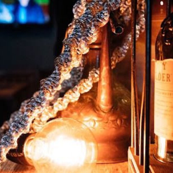 Black Rope Pendant Light - Etsy