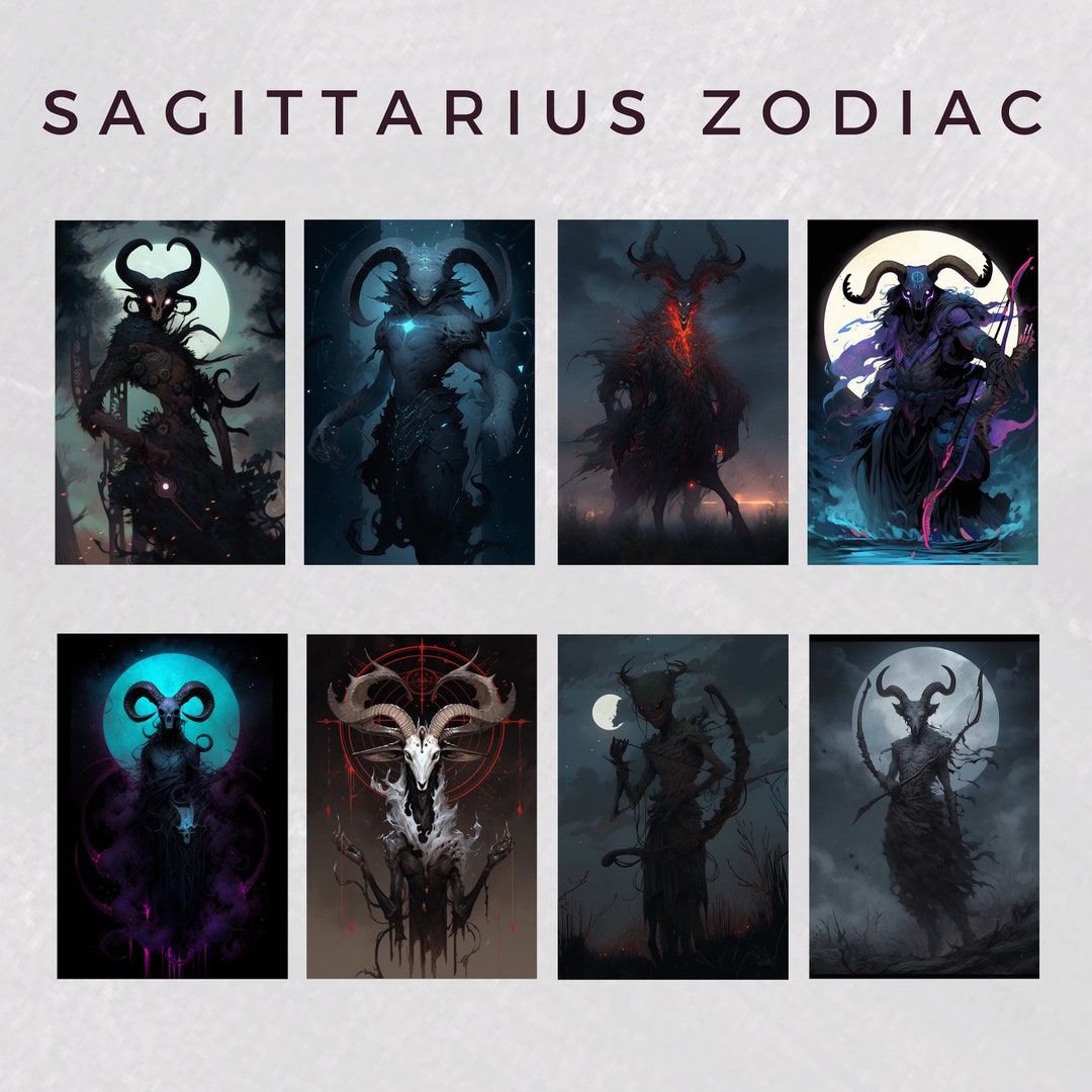 Zodiac Monsters Digital Art Collection 300 DPI Set of 8 - Etsy