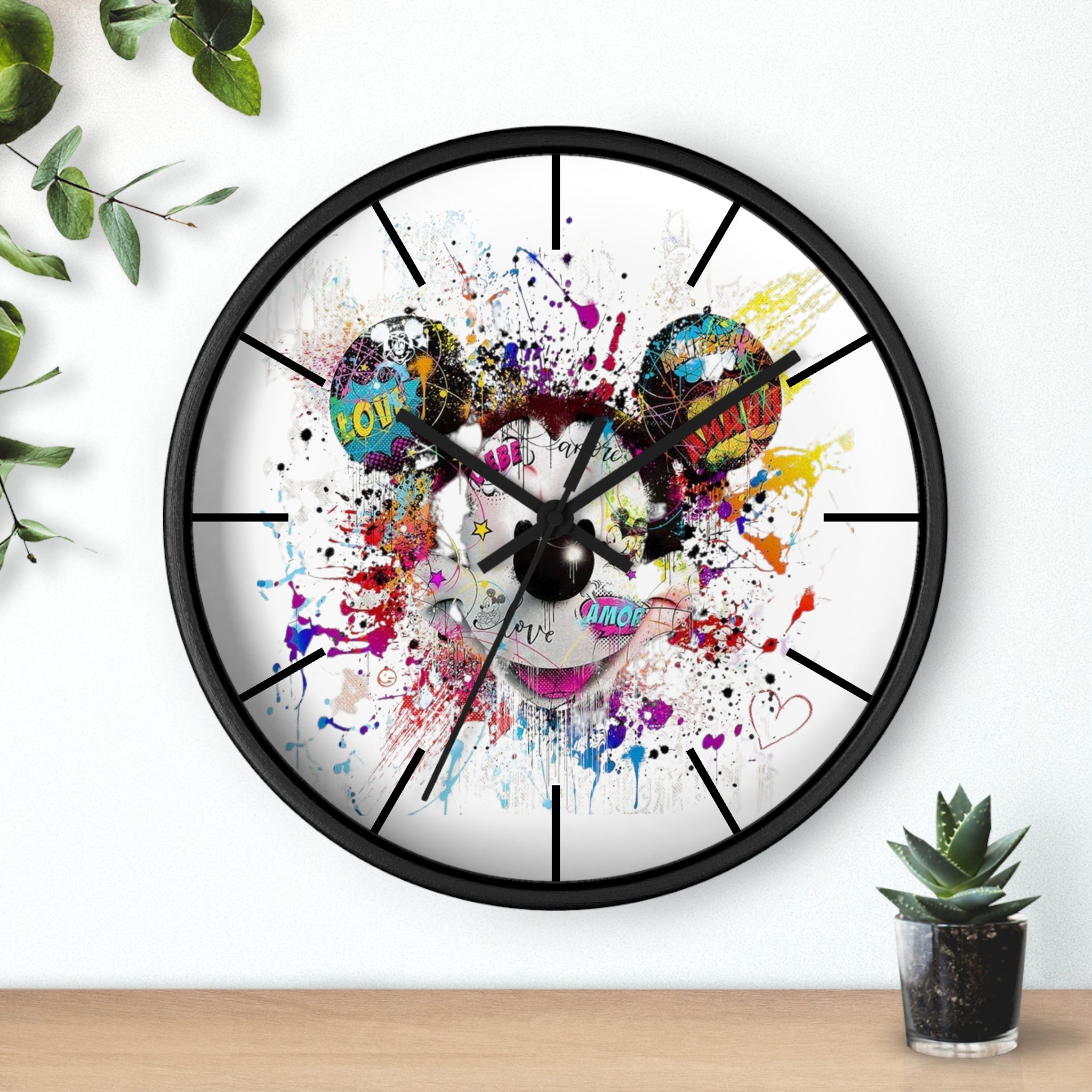 Mickey Mouse Wall Clock, 2023 Disneyland Wall Clock, Family Disneyworld ...