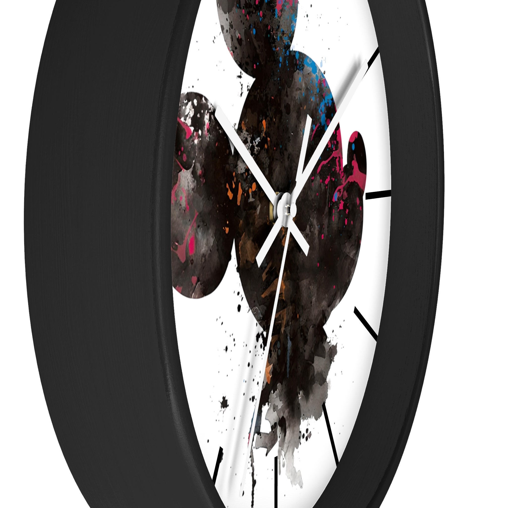 Mickey Mouse Art Wall Clock, 2023 Disneyland Clock, Family Disneyworld ...