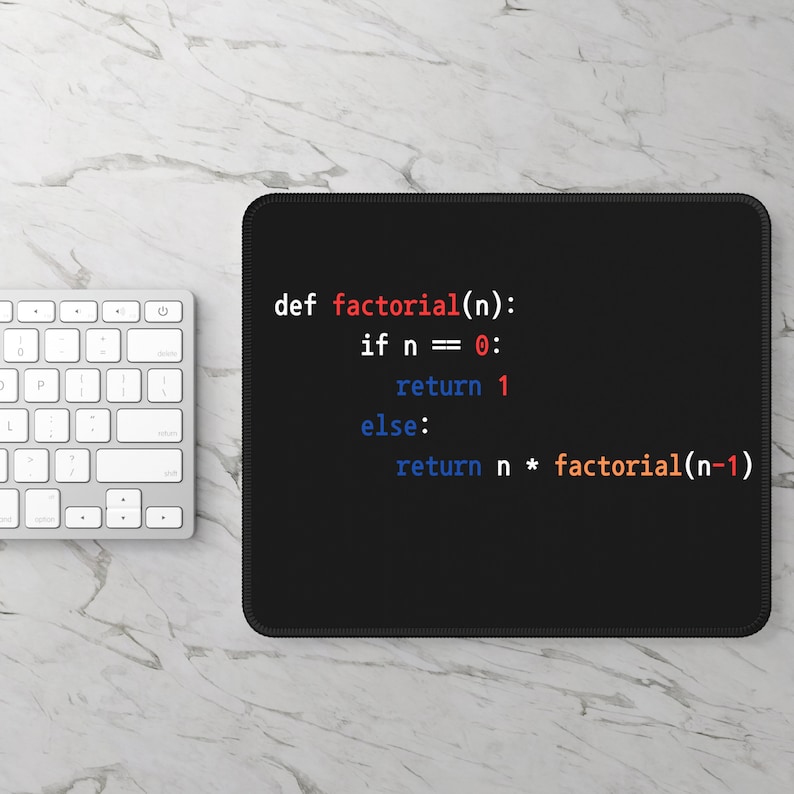 Factorial Calculation Mouse Pad Programmer Gift Coding Pad - Etsy