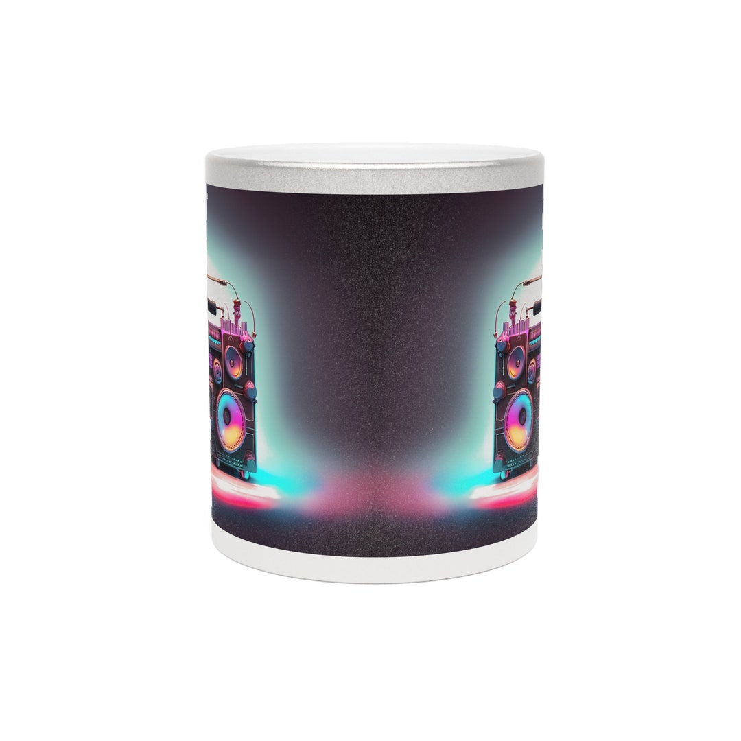 Purple Haze Steampunk Boombox Coffee Mug Metallic Silver - Etsy