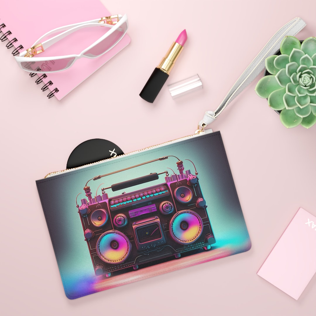 Purple Haze Steampunk Style Boom Box Women's Clutch Purse Bag- Fashion ...