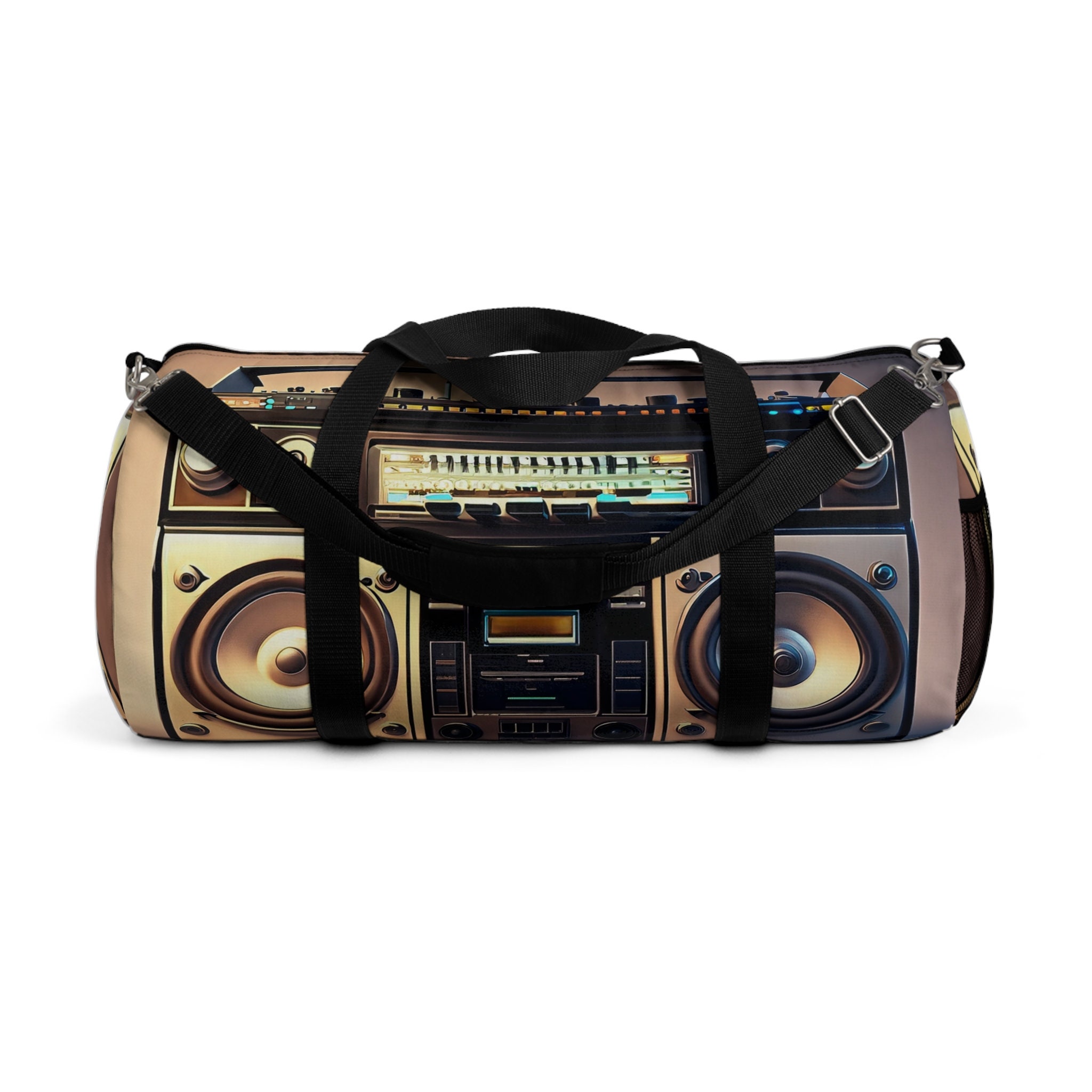 Retro Futuristic Boom Box Hi-fi 80s Nostalgia Duffel Bag: Express ...