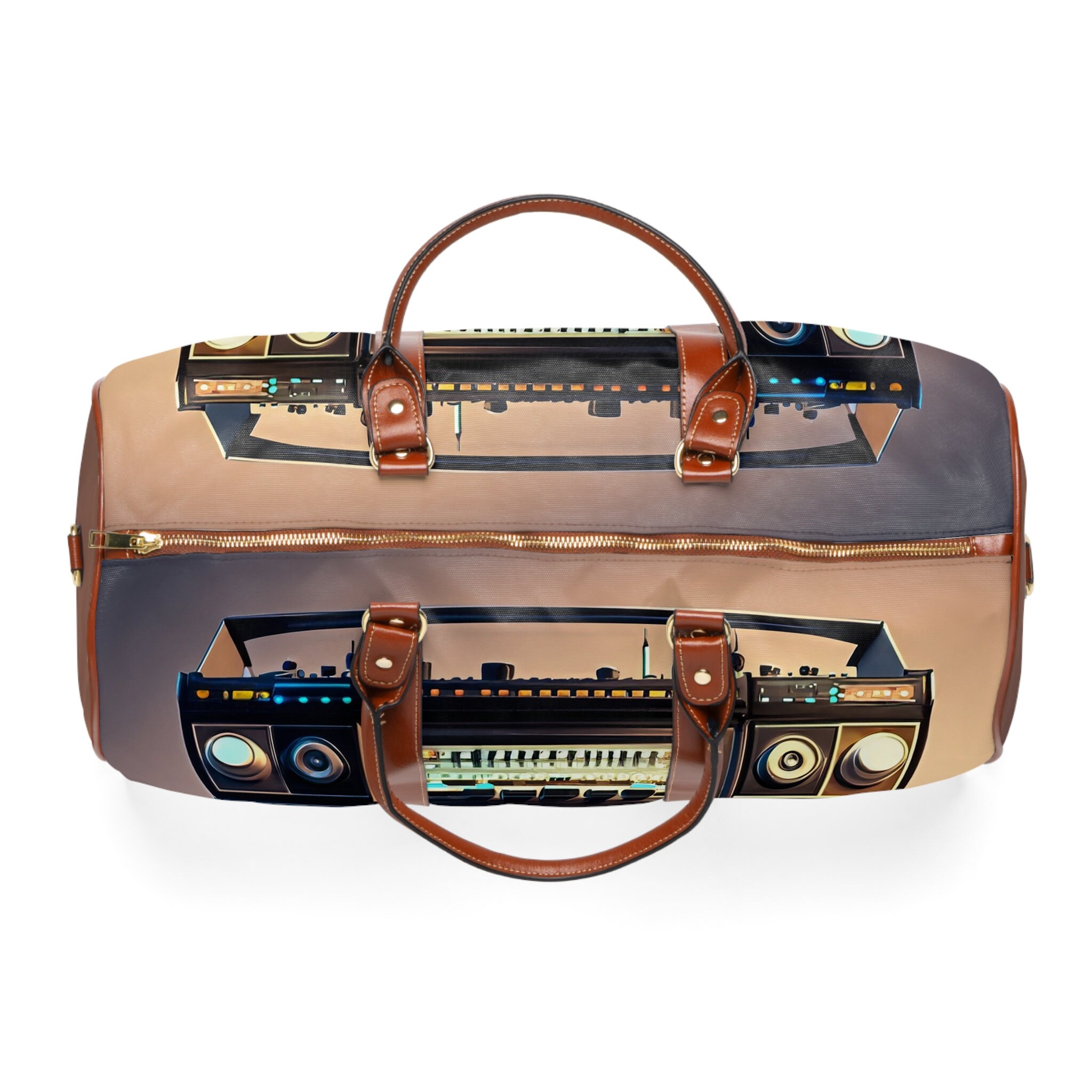 Retro Futuristic Boom Box Hi-fi 80s Nostalgia Waterproof Carry on ...