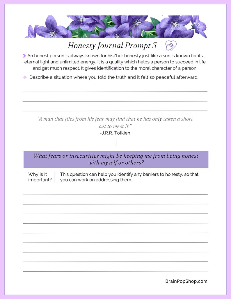 Kindness, Compassion & Honesty Journal - Etsy