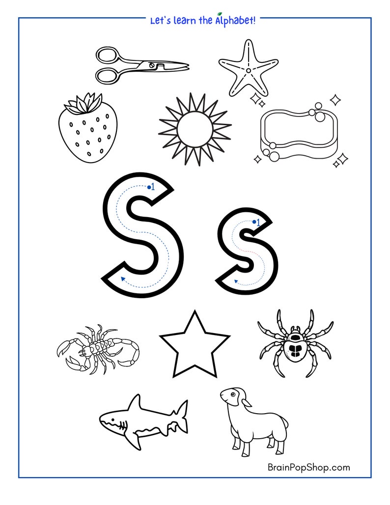 Alphabet Tracing Worksheet: 130-page Letter Tracing, Coloring (PDF) - Etsy
