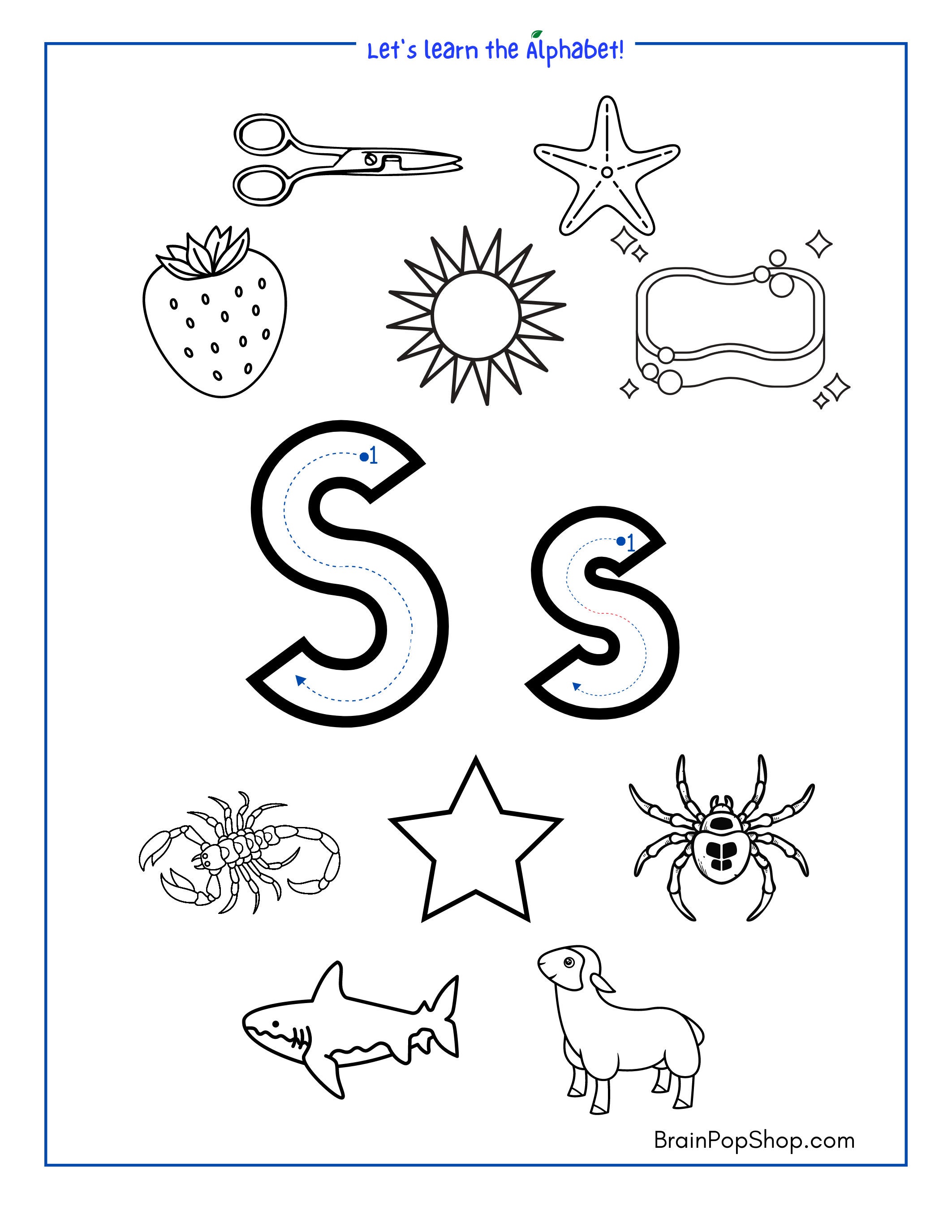 Alphabet Tracing Page Handwriting Worksheet Letter Tracing Pre-k ...