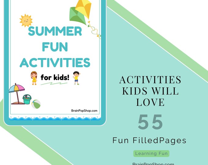 Summer Fun Activity Pack for Kids - Etsy Canada