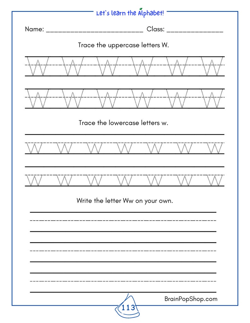 Alphabet Tracing Worksheet: 130-page Letter Tracing, Coloring (PDF) - Etsy