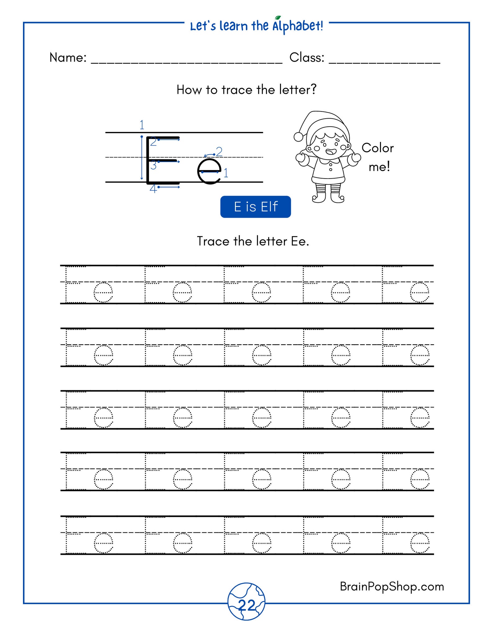 Alphabet Tracing Page Handwriting Worksheet Letter Tracing Pre-k ...
