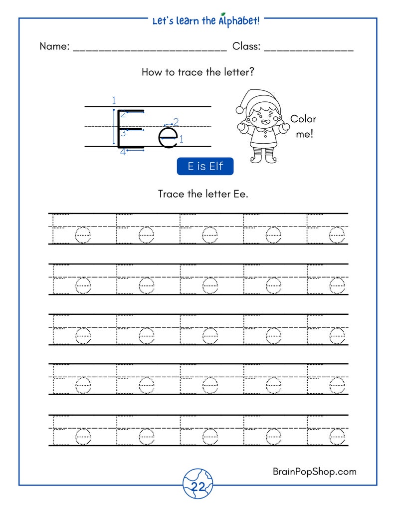 Alphabet Tracing Worksheet: 130-page Letter Tracing, Coloring (PDF) - Etsy