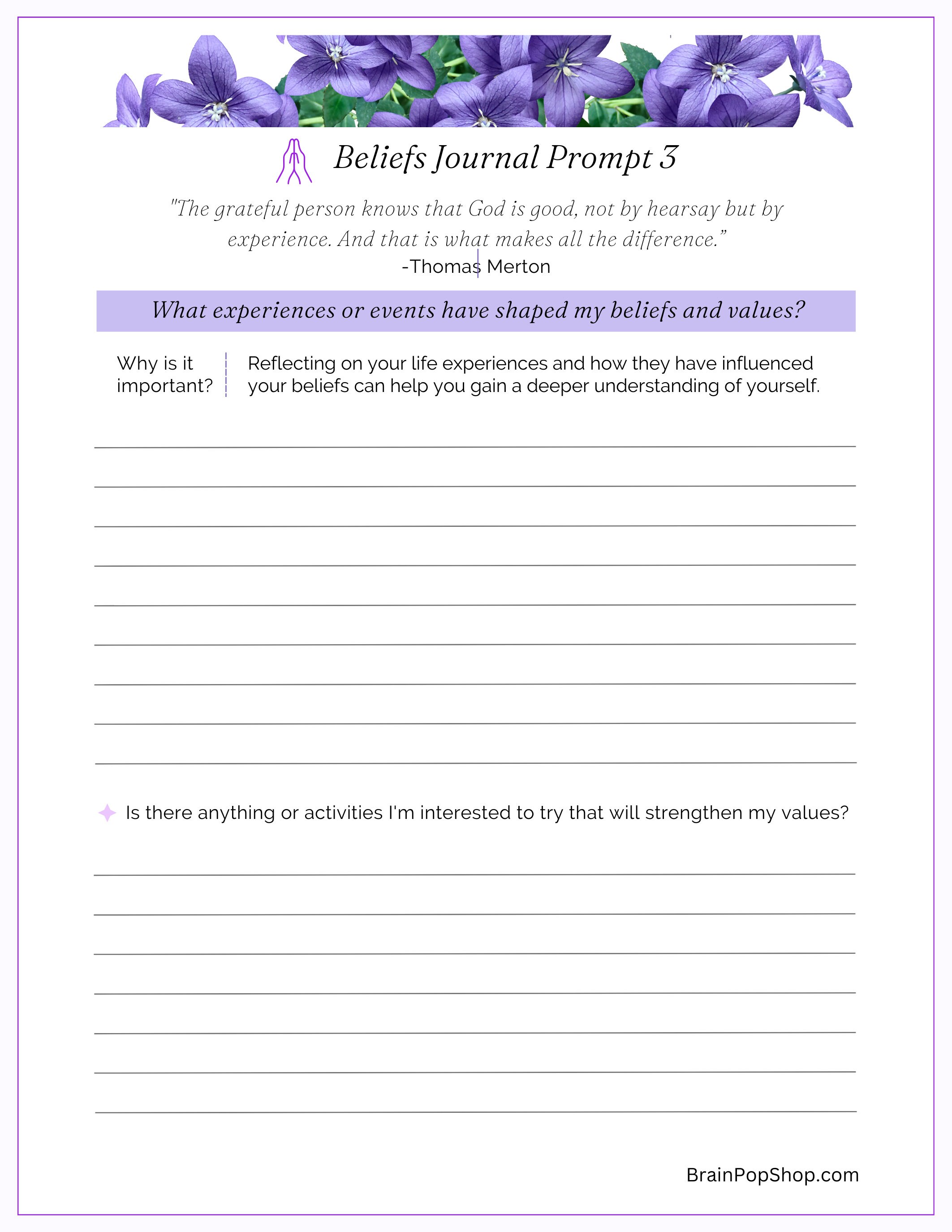 Kindness, Compassion & Honesty Journal, Wellness Journal, Self-care ...