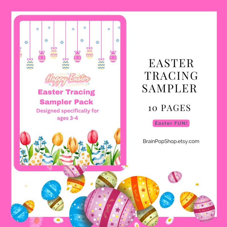 Easter Tracing Worksheets for Toddlers & Preschool | Fine Motor ...