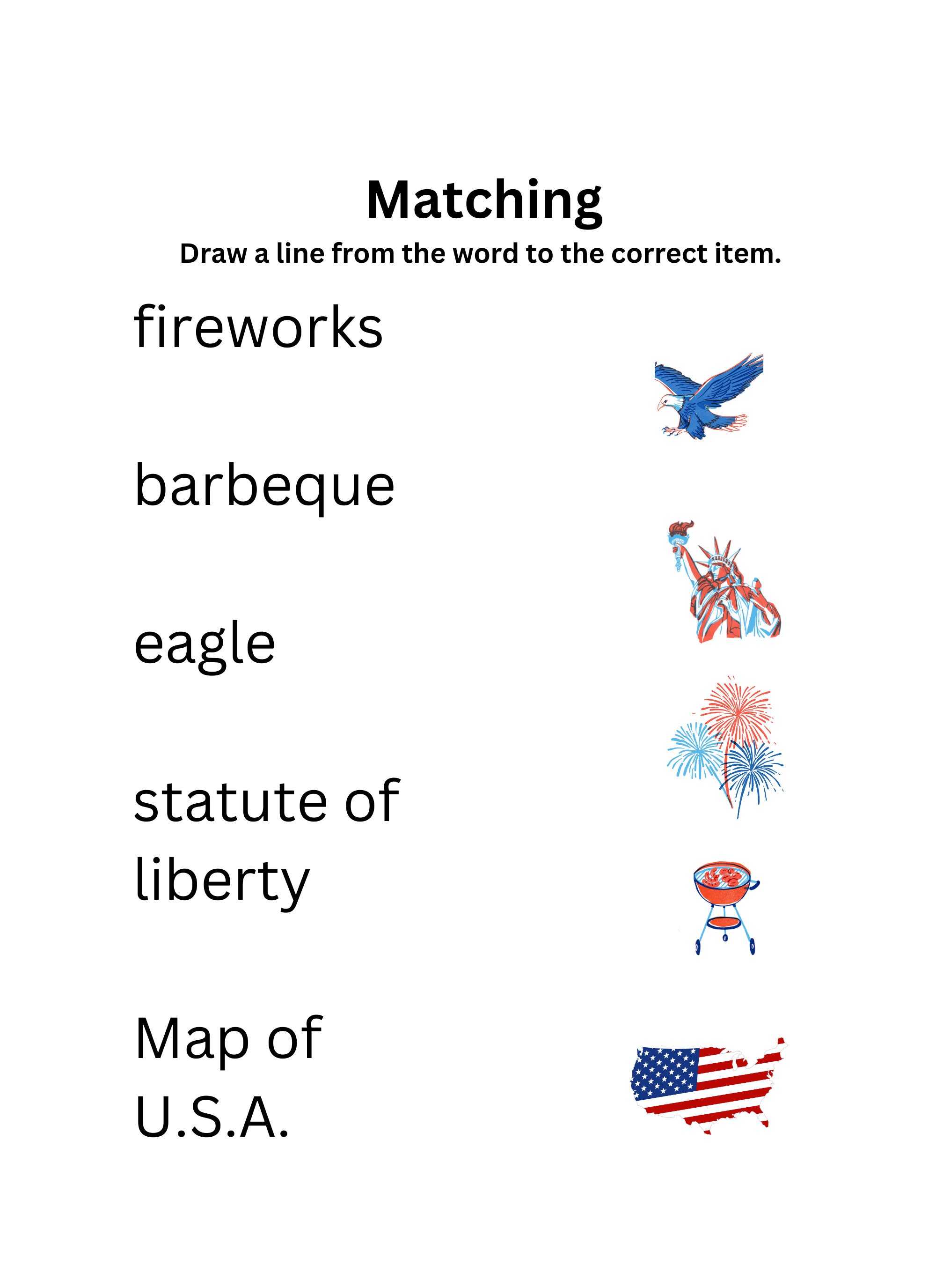 Patriotic School Activities, Patriotic Kindergarten Worksheets, 4th of ...