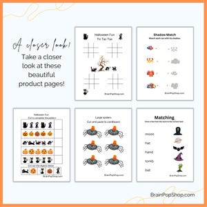 Halloween Activity Pack for Kids – Printable Learning Games (PDF) - Etsy