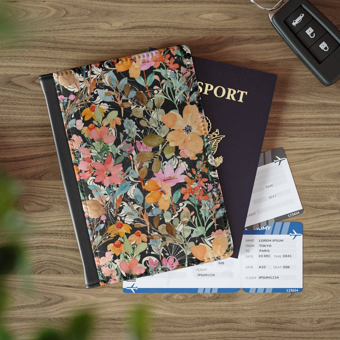 RFID Passport Holder Travel Passport Covers Wallets for Women Unique ...