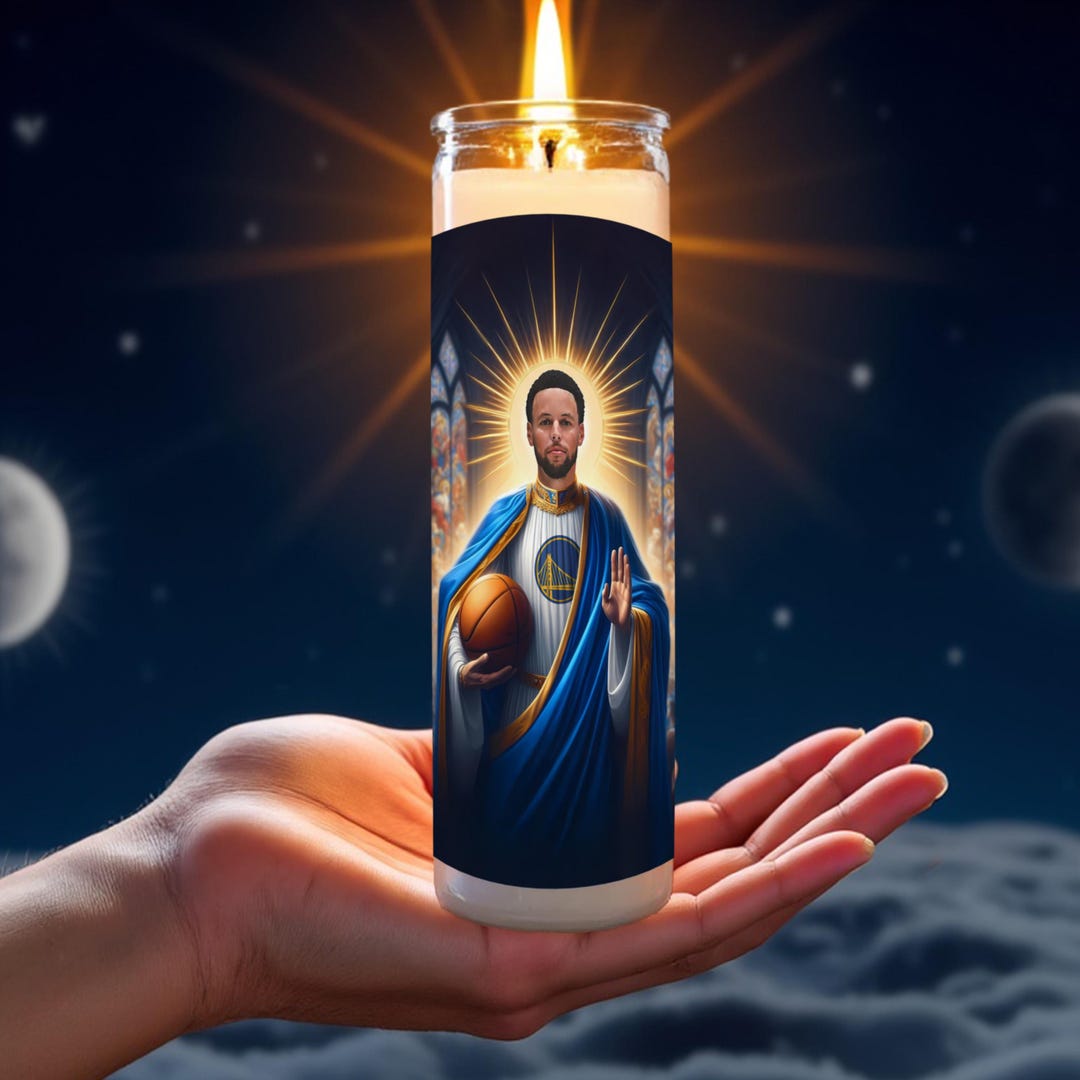 Stephen Curry Celebrity Prayer Candle | Chef Curry Saint | Golden State ...