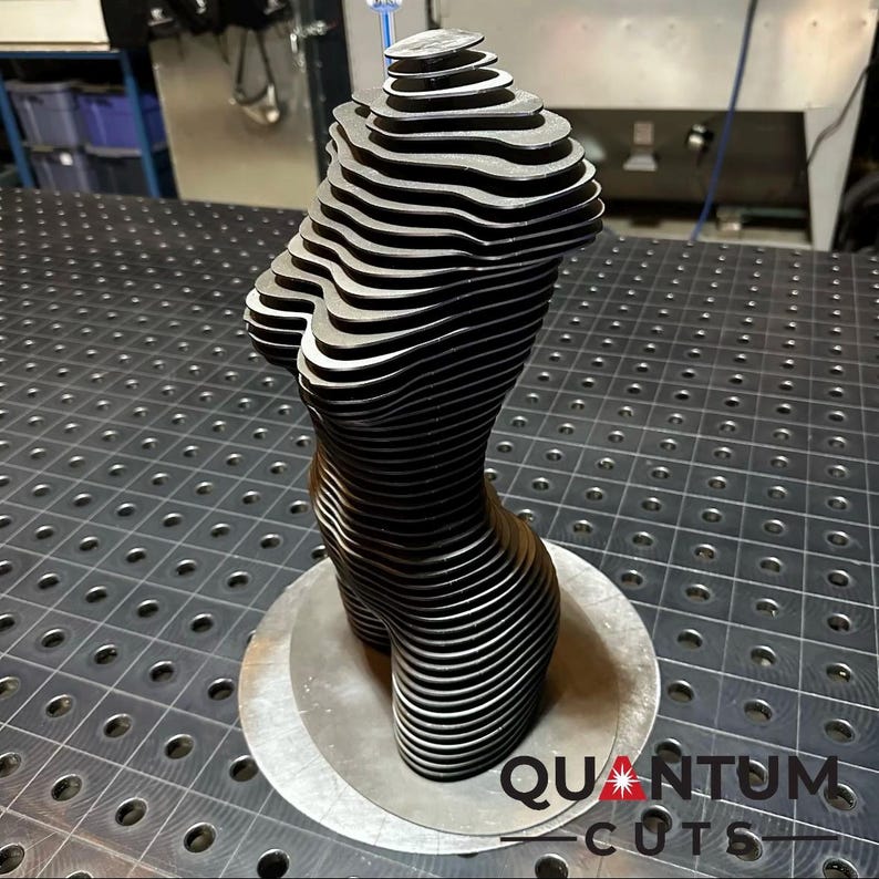 Female Torso Art Sculpture, Metal Women Sculpture, Female Bust ...