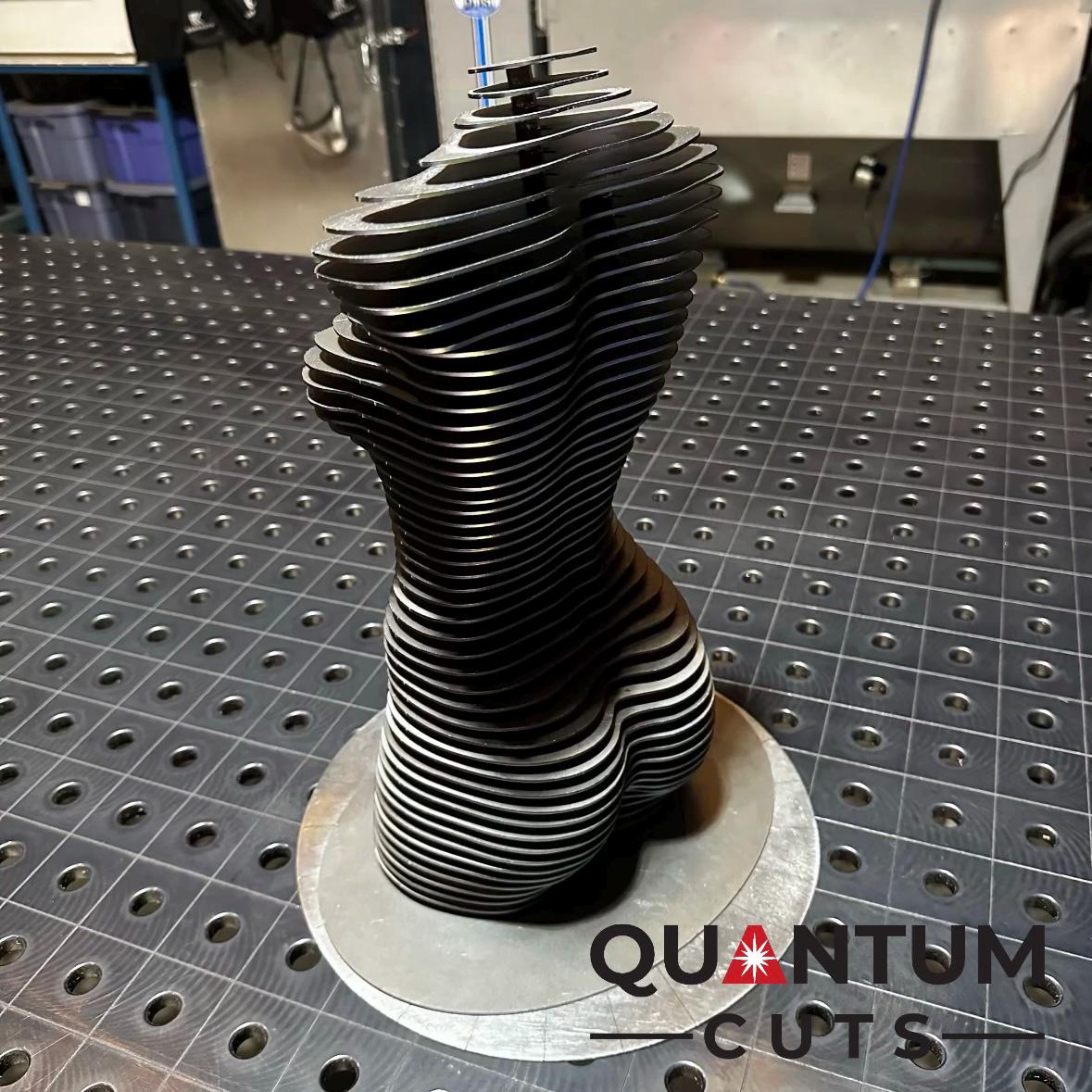 Female Torso Art Sculpture, Metal Women Sculpture, Female Bust ...