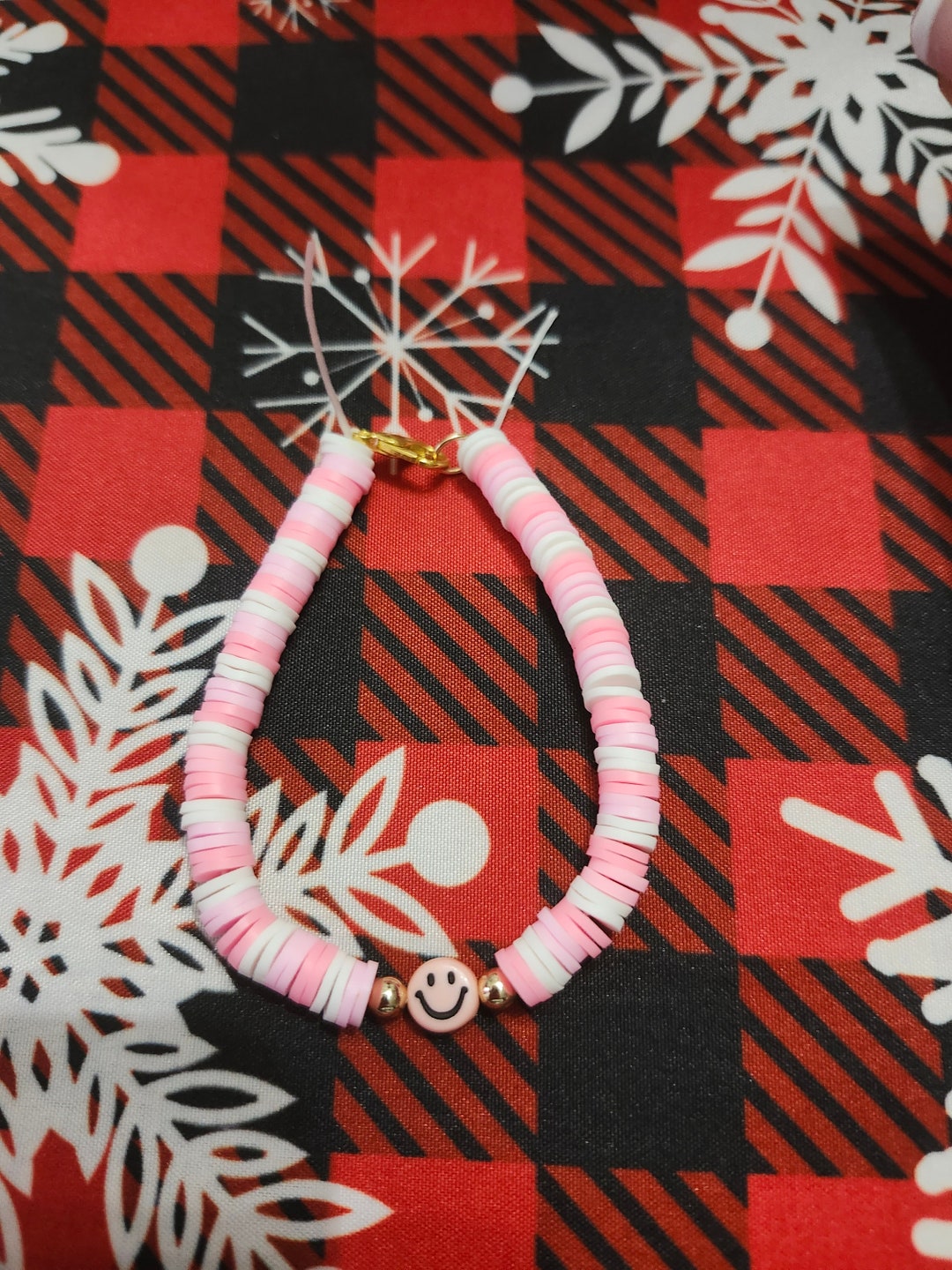 Taylor Swift Swiftie Clay Bead Bracelet Smiley Face - Etsy