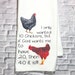 Chicken Math Funny Hand Towel Chicken Lover Gift Kitchen Towel Chicken ...