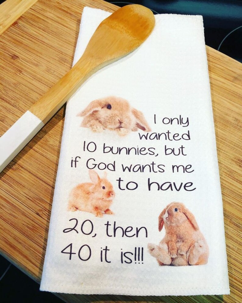 Bunny Lovers Towels Cute Bunny Math and Life is Better With Some Bunny ...